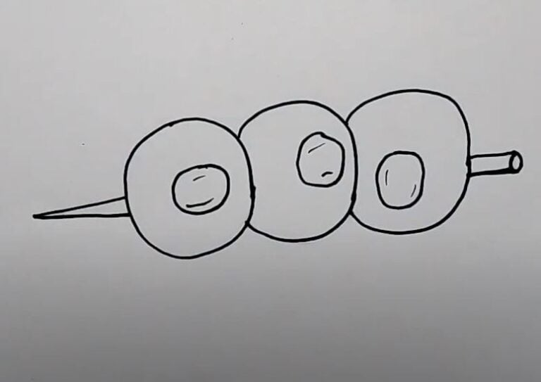 How to Draw an Olive step by step