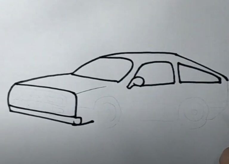 How to Draw a DeLorean step by step
