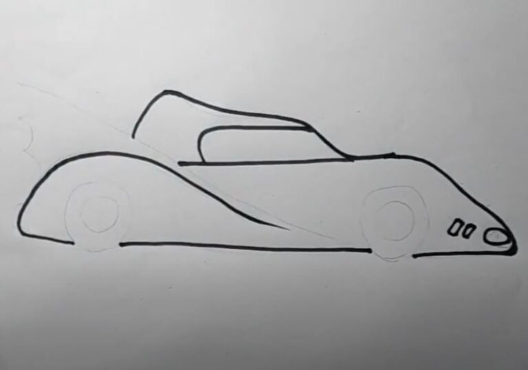 How to Draw a Batmobile step by step