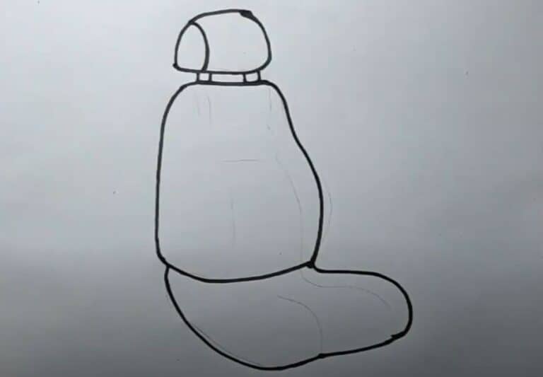 How to Draw a Car Seat step by step