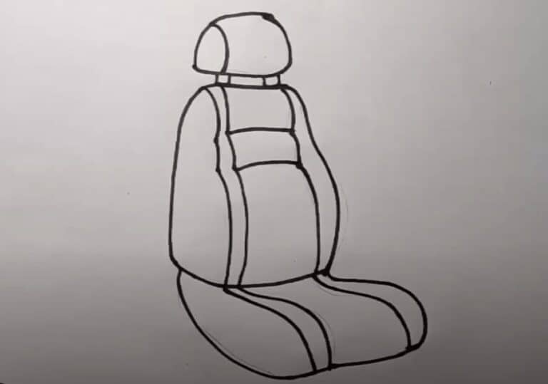 How to Draw a Car Seat step by step