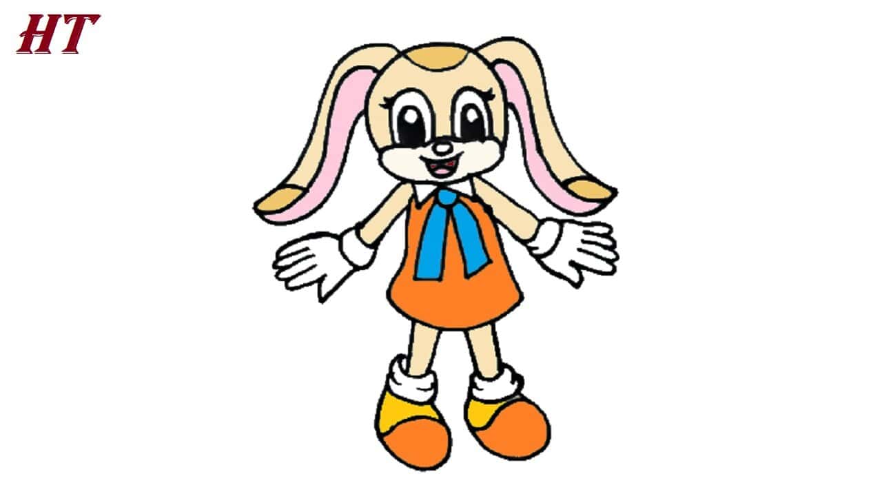 How to Draw Cream The Rabbit - HTDraw.com