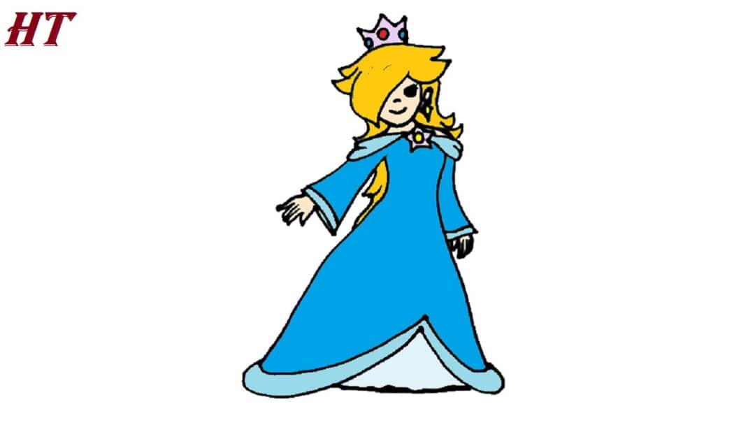 How to Draw Rosalina - HTDraw.com
