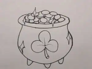 Pot of gold Drawing Step by Step
